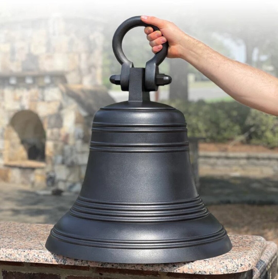 20 Inch Diameter Personalized Dark Bronze Ridged Hanging Bell - Etsy