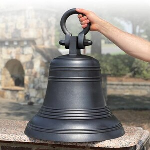 20 Inch Diameter Personalized Dark Bronze Ridged Hanging Bell - Etsy