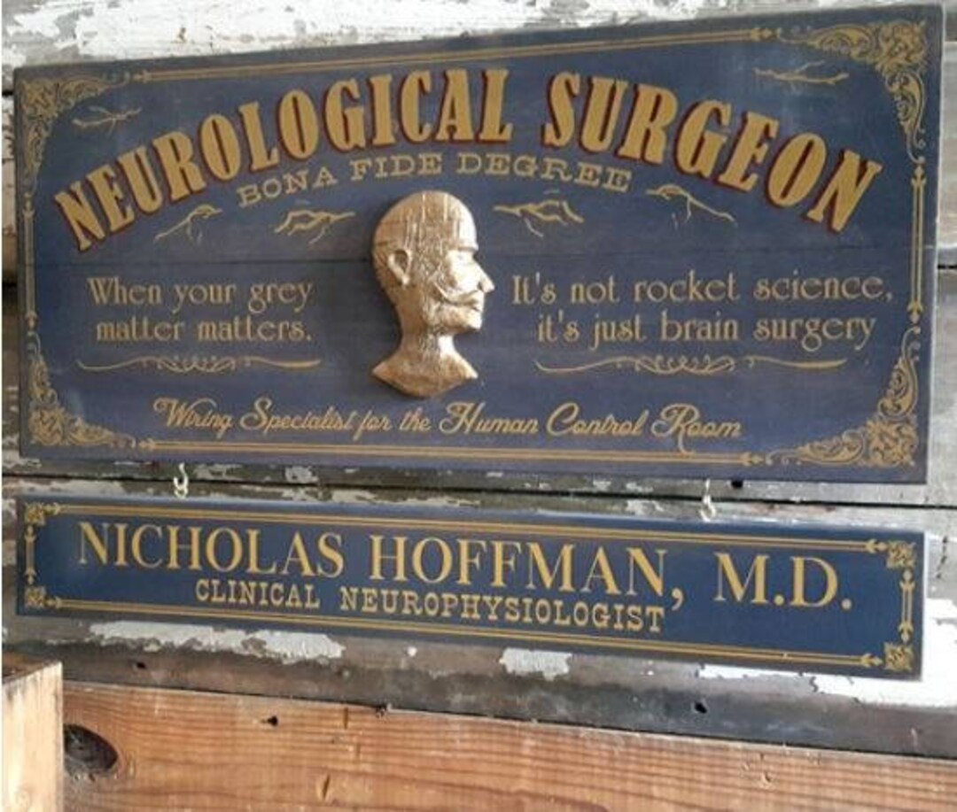 Neurological Surgeon Wood Sign With Optional Personalization - Etsy
