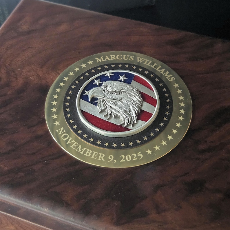 Eagle Scout Keepsake Box With Personalized Colored Medallion - Etsy