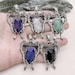 Vintage Silver Shield Shape Crystal Quartz Dragon Pendants,natural ...
