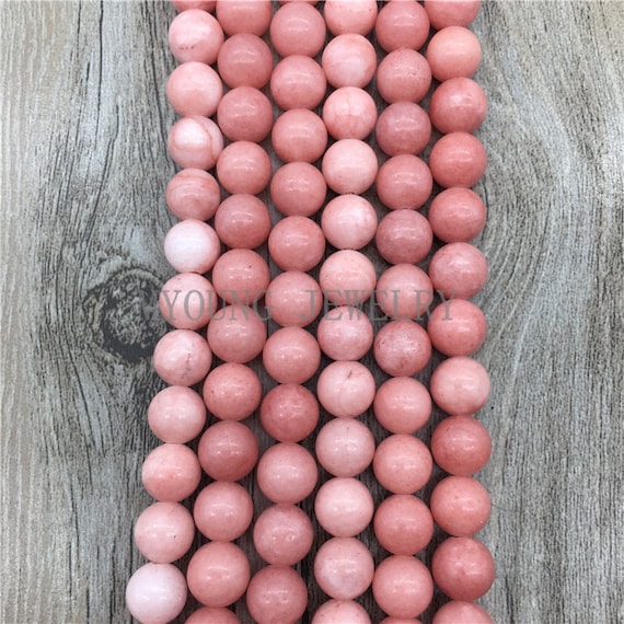 15.5 Strand pulido rosa malayo jadeabas redondo jade | Etsy