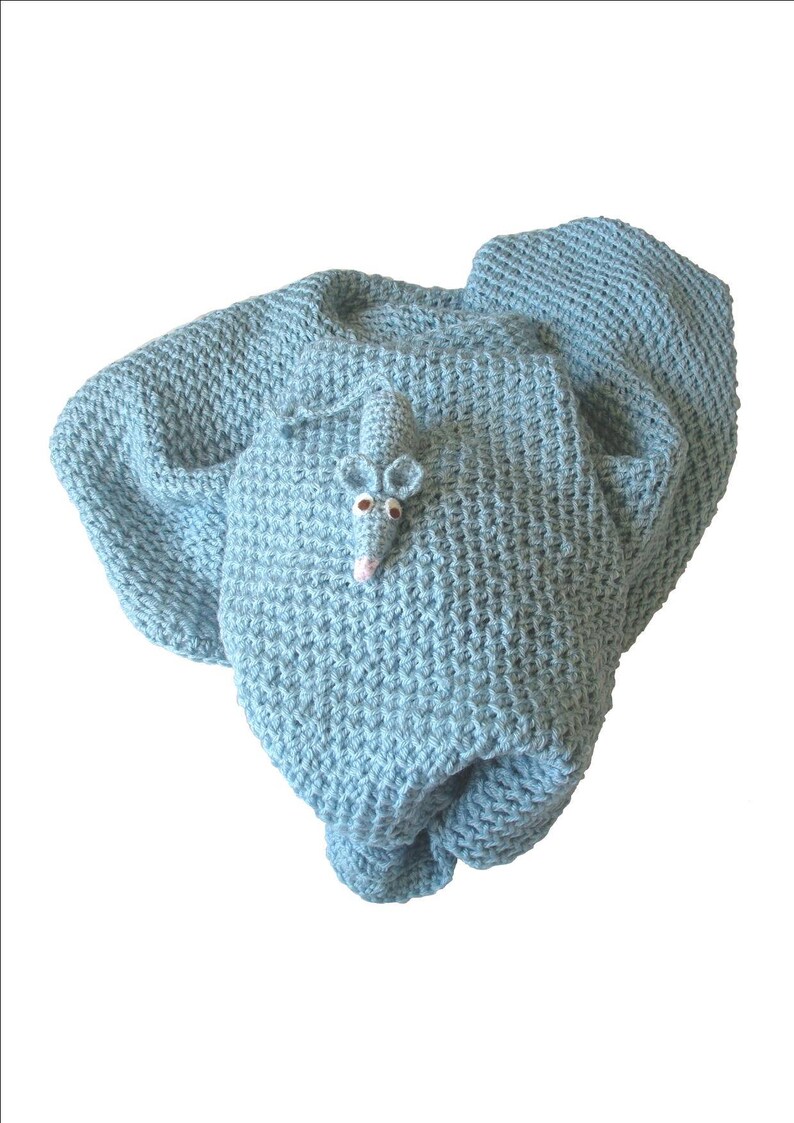 Handmade Blue Wool Baby Blanket, for Boys and Girls - Etsy