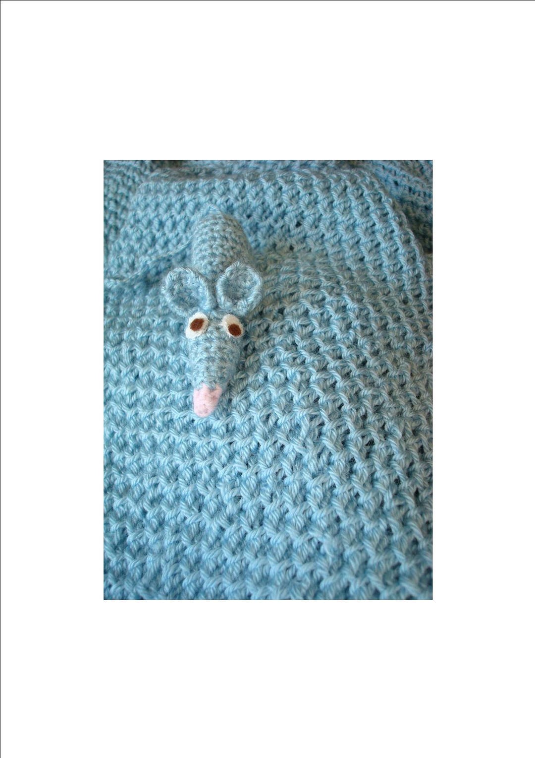 Handmade Blue Wool Baby Blanket, for Boys and Girls - Etsy