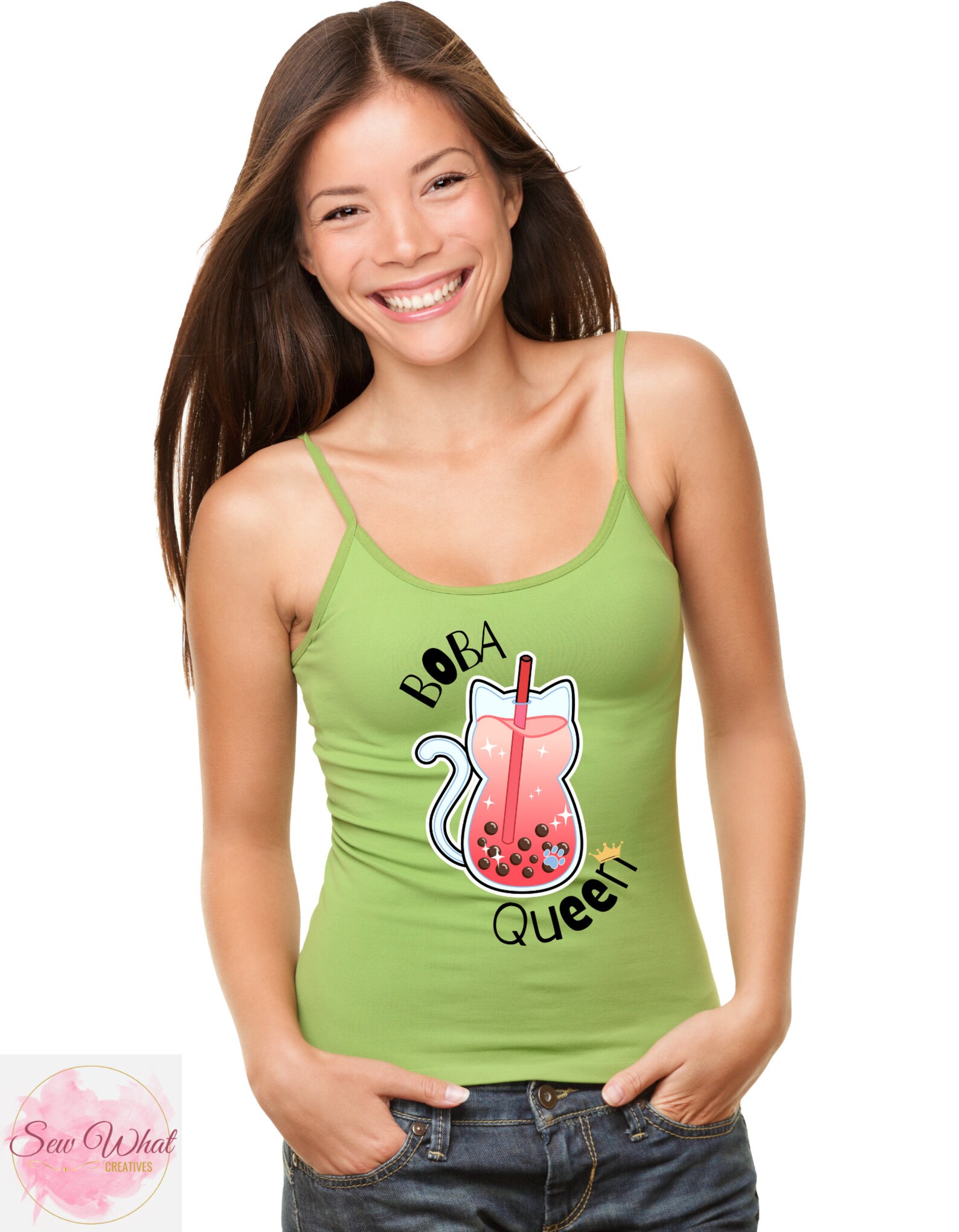 Boba Queen SVG PNG Cute Cat Boba Drink Kawaii Digital Shirt Art - Etsy