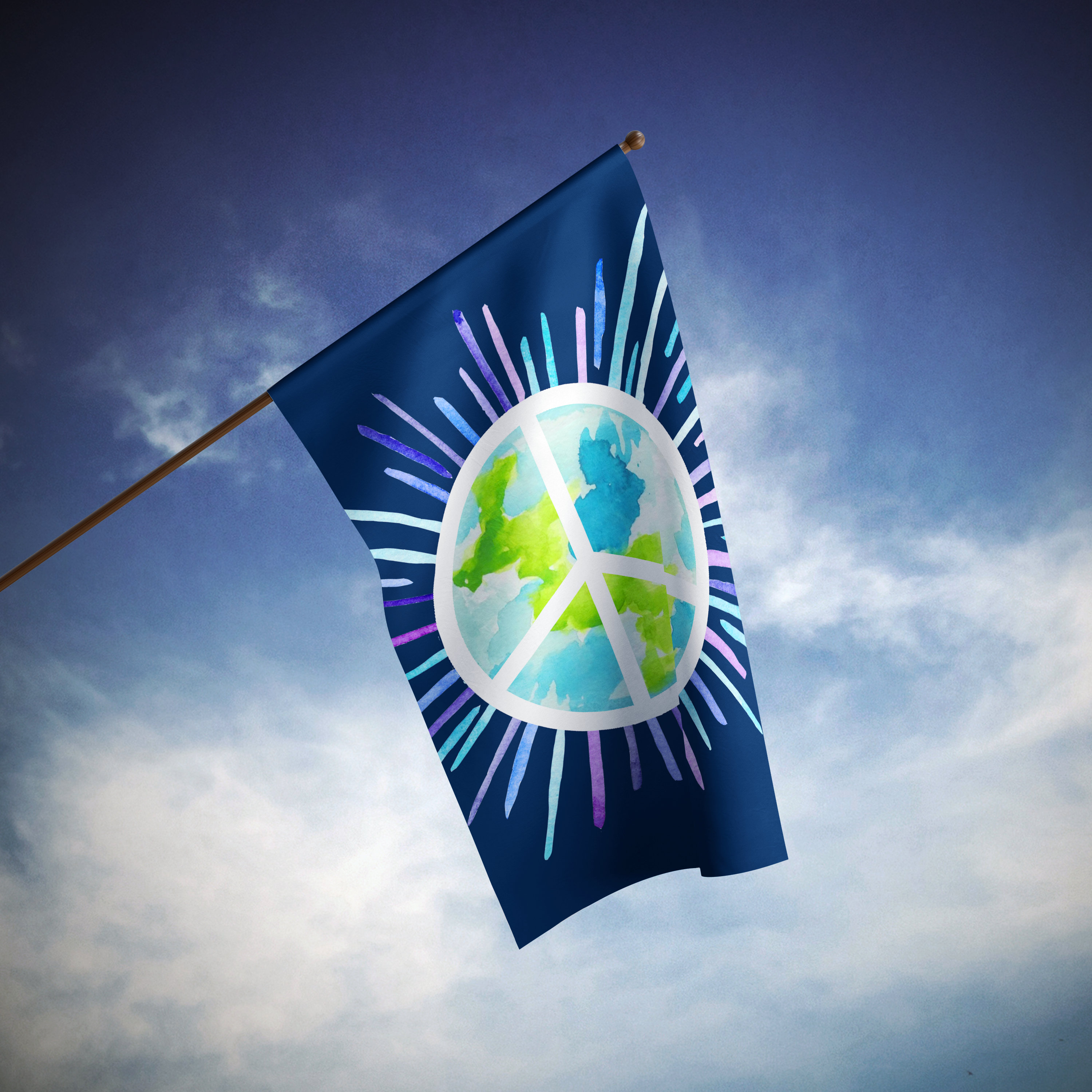 World Peace Flag Peace Flag Garden Flag Peace House Flag - Etsy