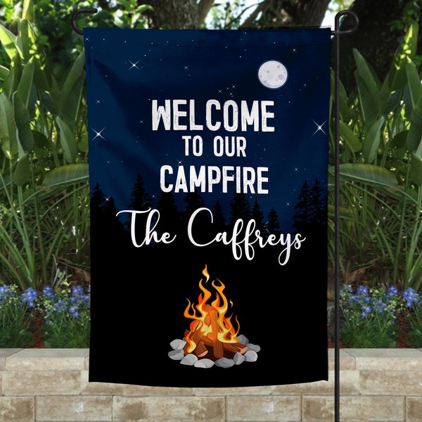 Fire Pit Garden Flag - Etsy