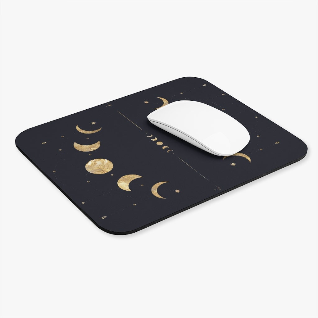 Moon Phases Mouse Pad Celestial Mouse Pad Desk Accessories | Etsy