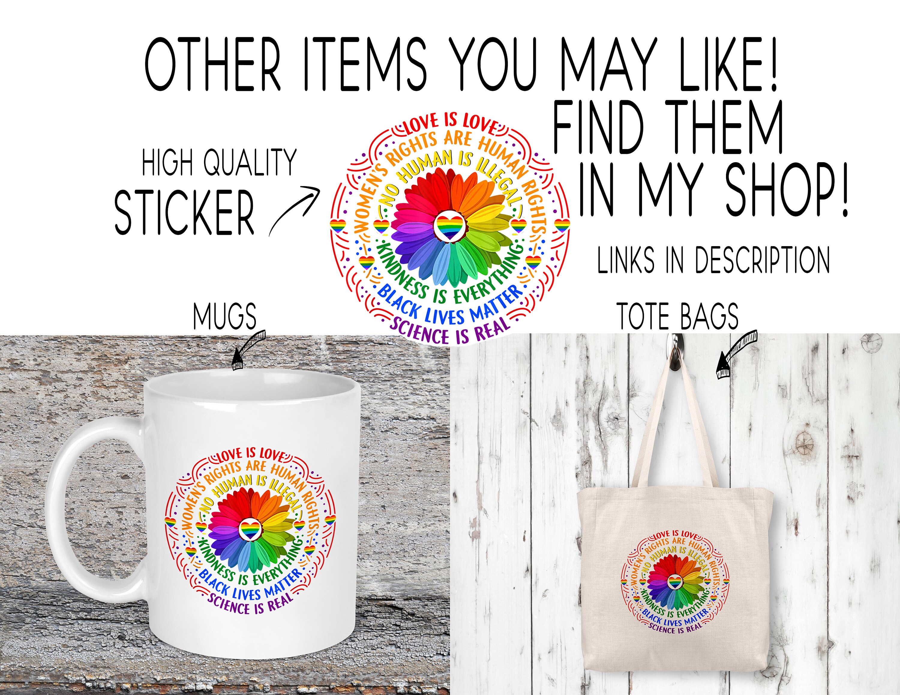 Garden Flag Love is Love Womens Rights Are Human Rights No - Etsy