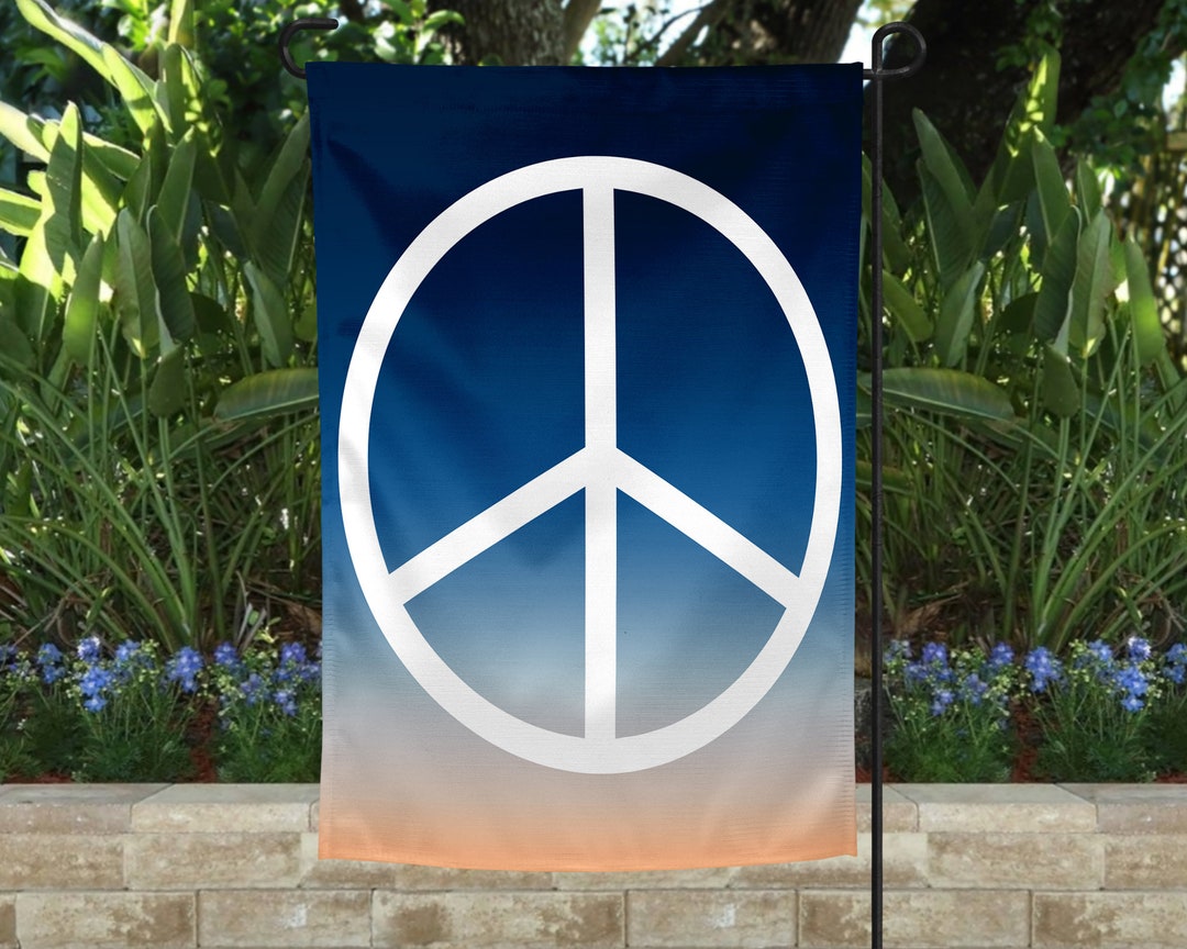 Peace Flag, Peace Sign Welcome Flag, Yard Sign, World Peace ...