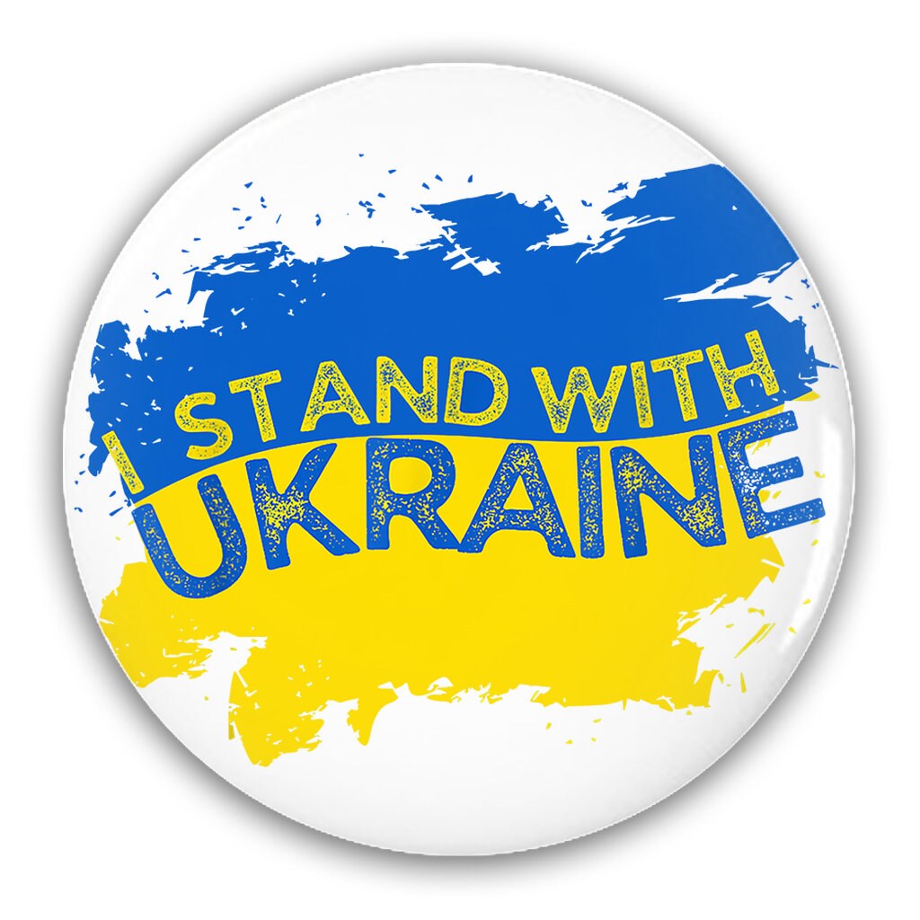 Stand With Ukraine Pin-back Buttons Support Ukraine Pins - Etsy