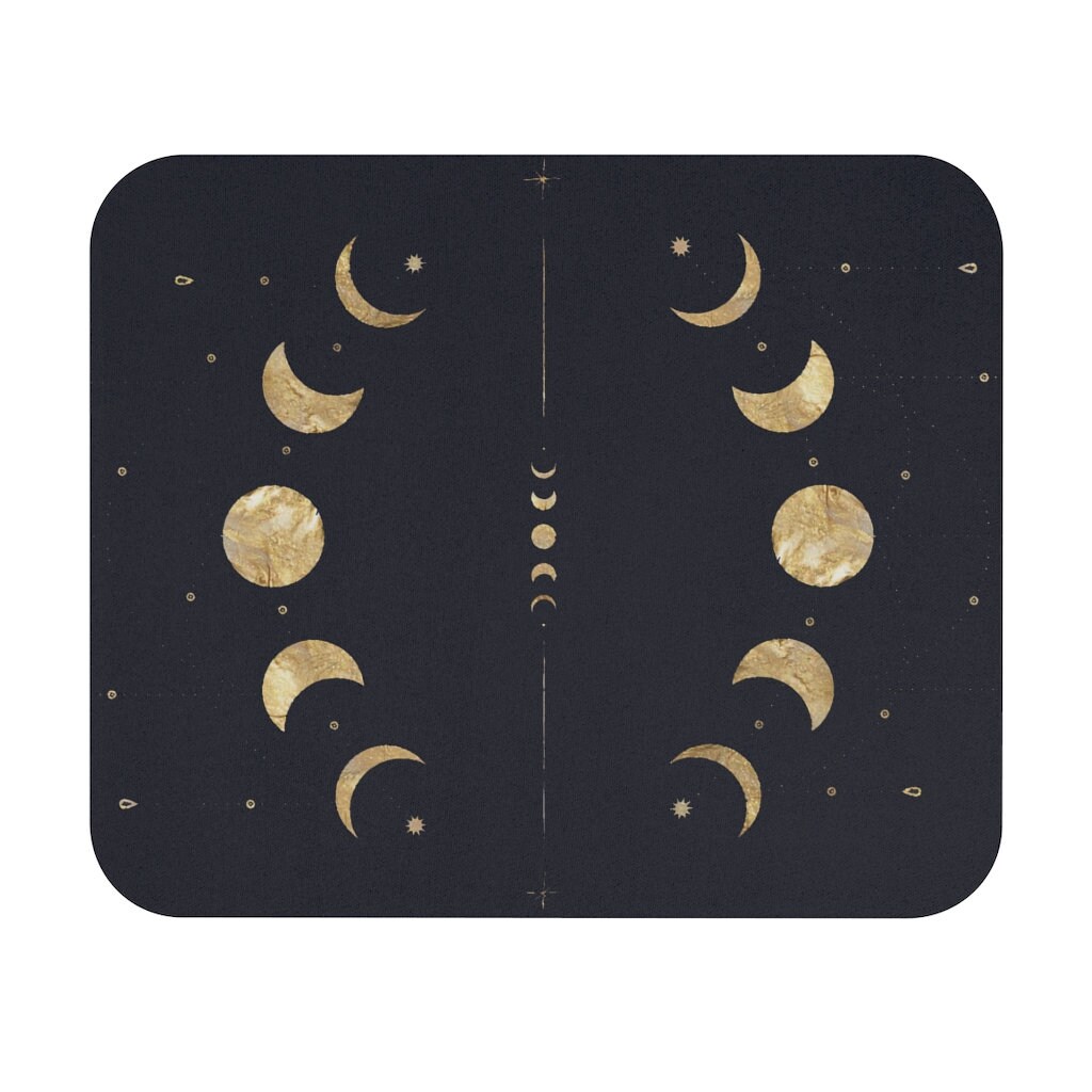 Moon Phases Mouse Pad Celestial Mouse Pad Desk Accessories | Etsy
