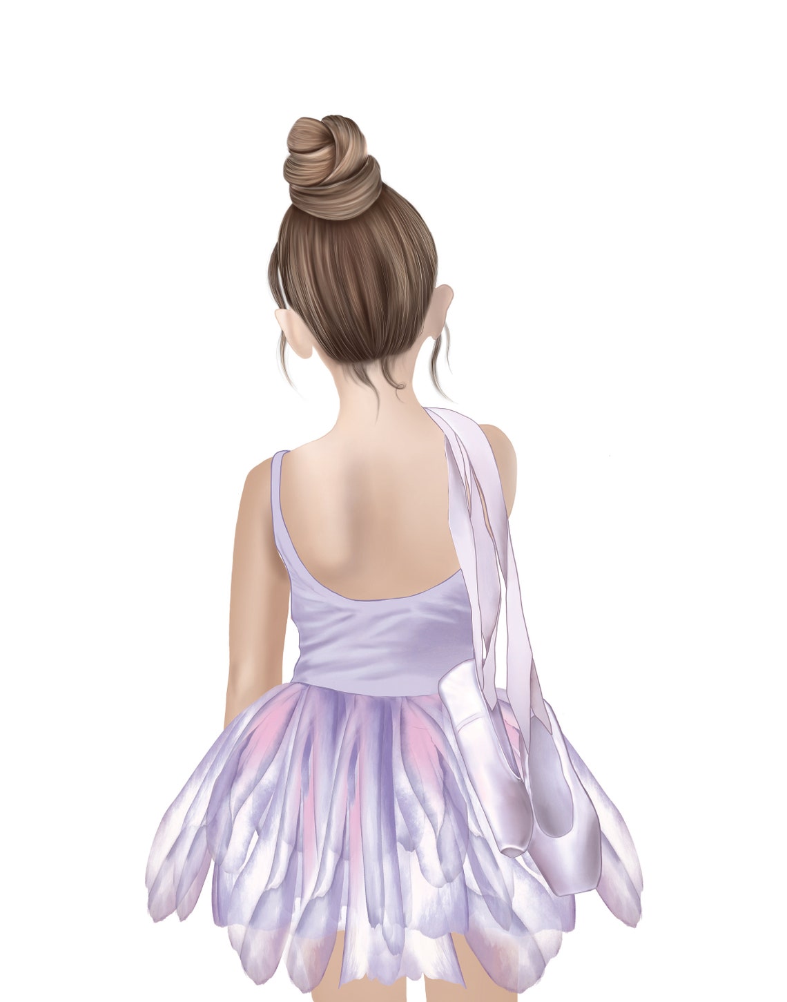 Purple Ballerina Wall Art Watercolor Purple Ballet Wall | Etsy