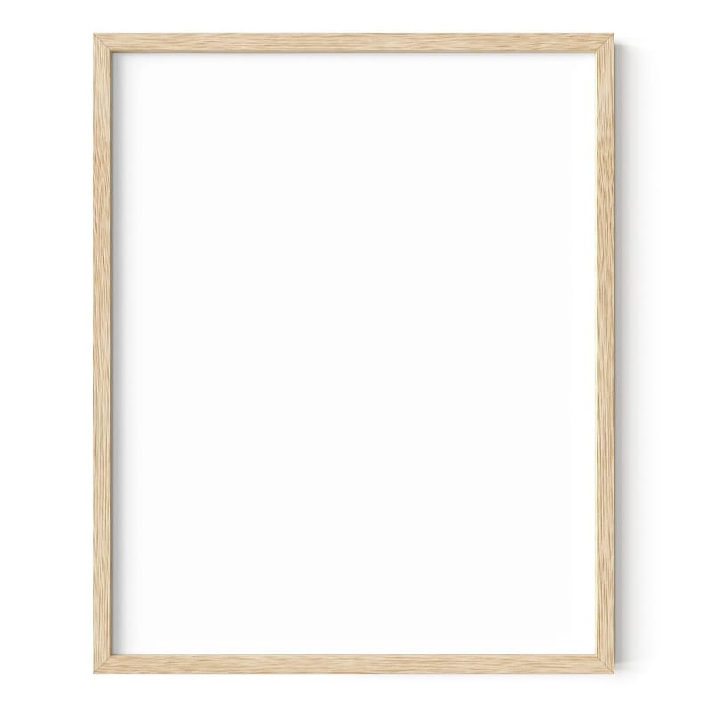 Premium Hardwood Natural Oak Frame With Glass Handmade in USA. - Etsy