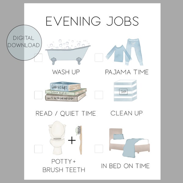 Family Home Evening Chart - Etsy