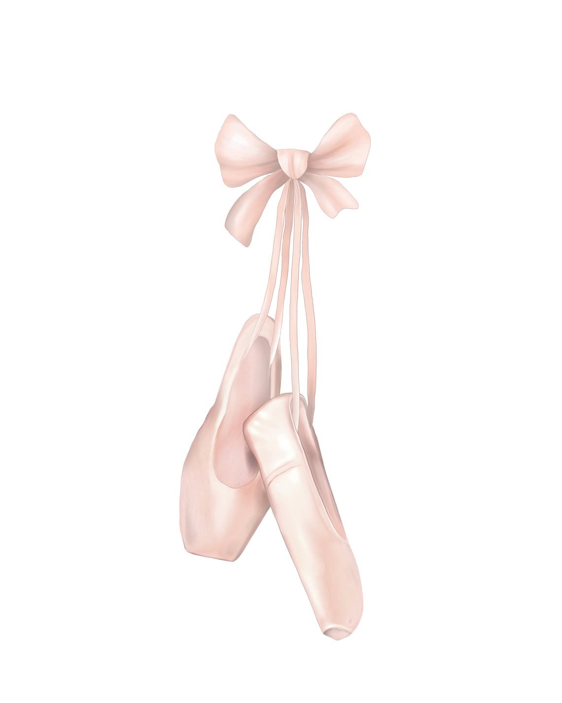 Ballet Shoes Print Ballerina Slippers Watercolor Dance Wall - Etsy