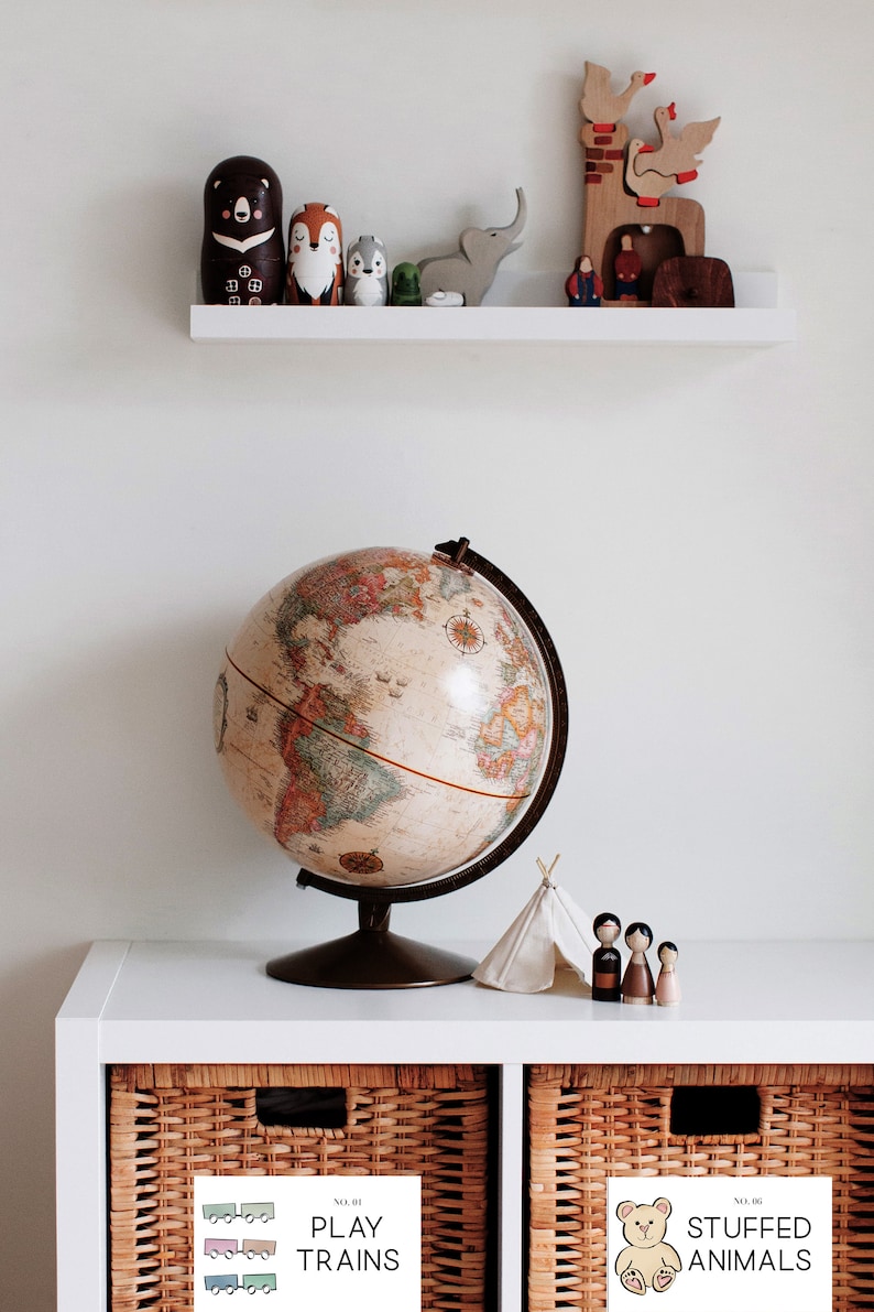 Kids Toy Room Organization Labels Storage Picture Printables - Etsy