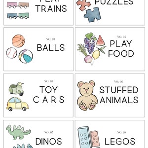 Kids Toy Room Organization Labels - Storage Picture Printables ...