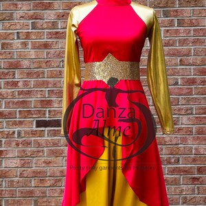 Christian Dance Dress With Princess Cut/ CLEARANCE Liturgical Dress ...