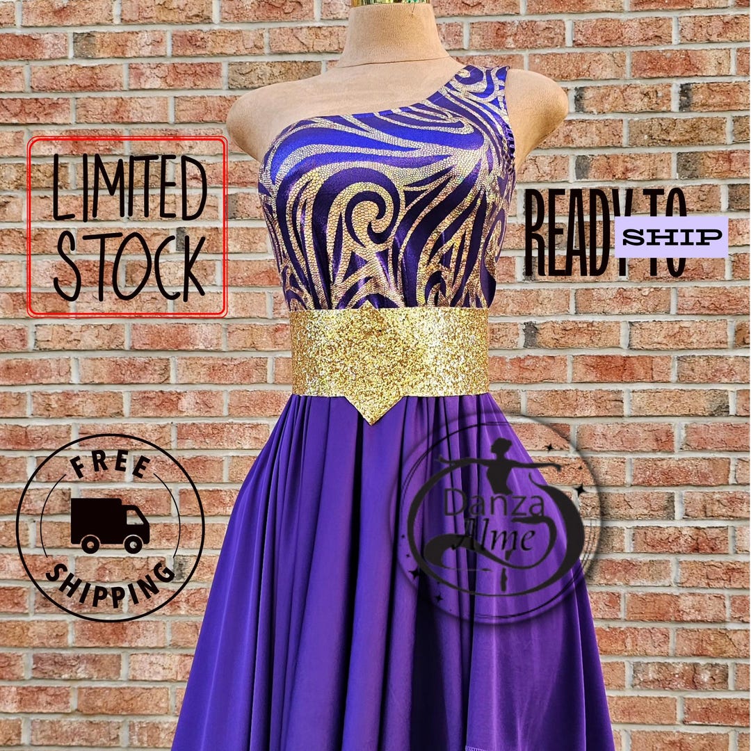 Christian Dance Dress Royal Majesty/ready to Ship/praise Dance Garments ...