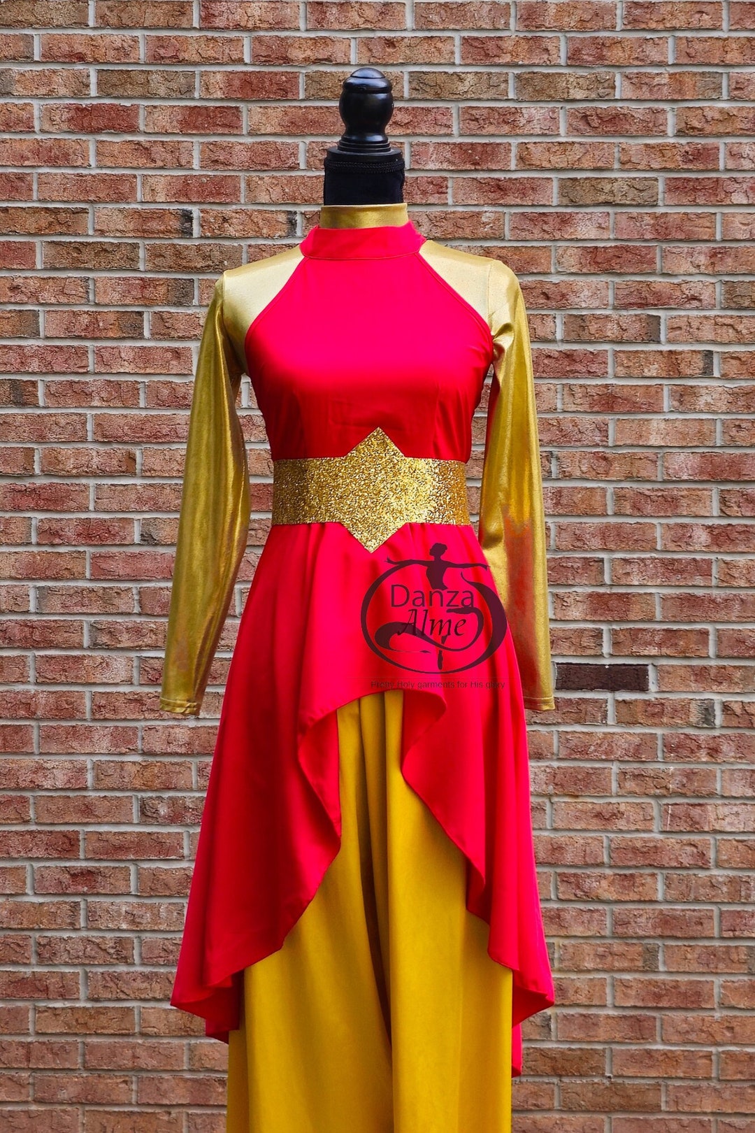 Christian Dance Dress With Princess Cut/ CLEARANCE Liturgical Dress ...