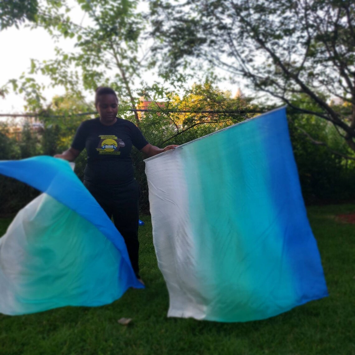 Worship Flags for Dance// Adult Silk Worship Flags// 100% Silk | Etsy