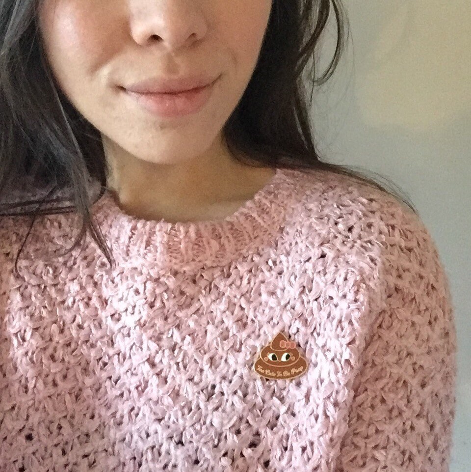Cute Poop Enamel Pin Cute Pin Pin Mignon Pin Crotte Pin | Etsy