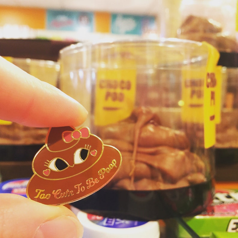Cute Poop Enamel Pin Cute Pin Pin Mignon Pin Crotte Pin - Etsy