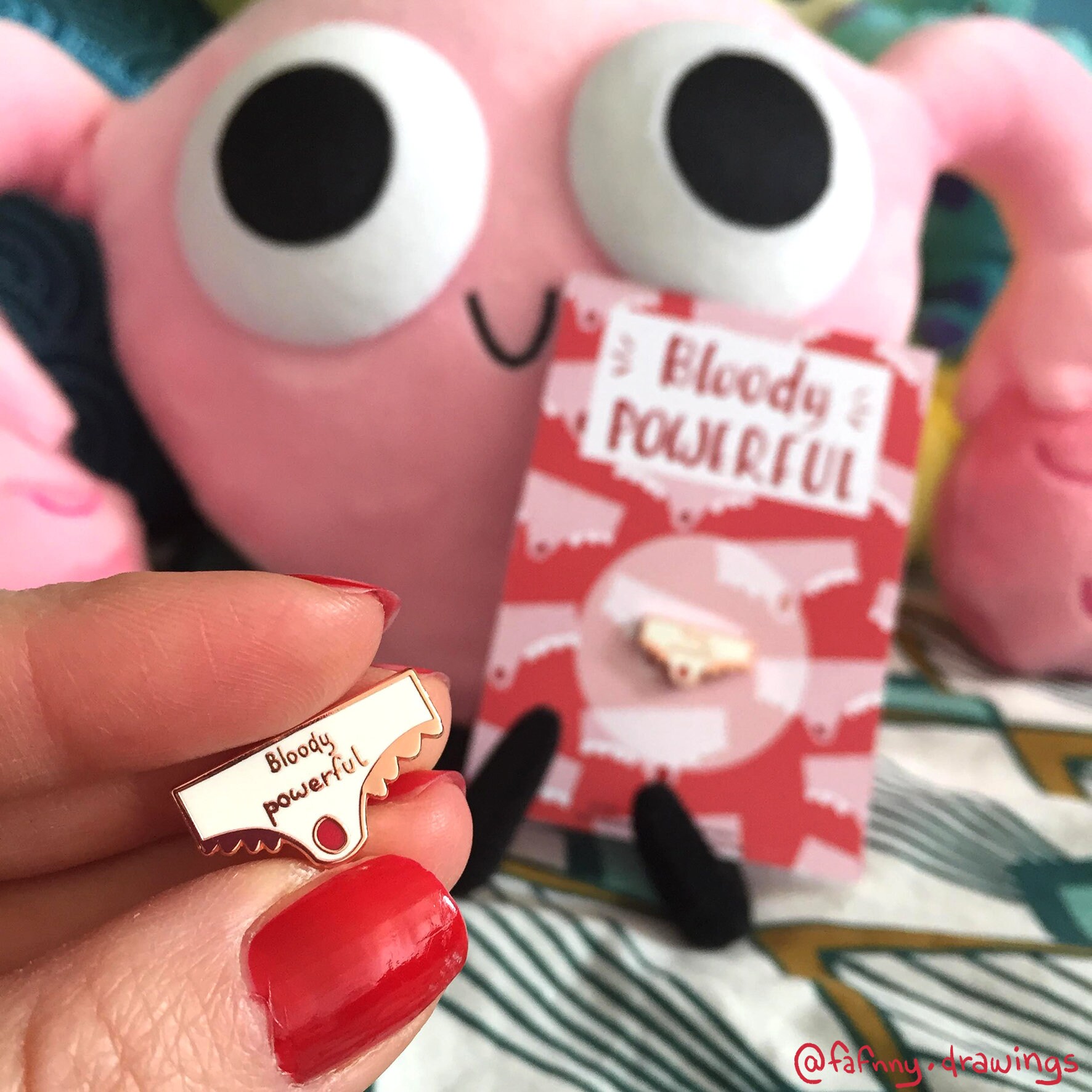 Bloody Powerful Enamel Pin Feminist Enamel Pin Panty Pin - Etsy