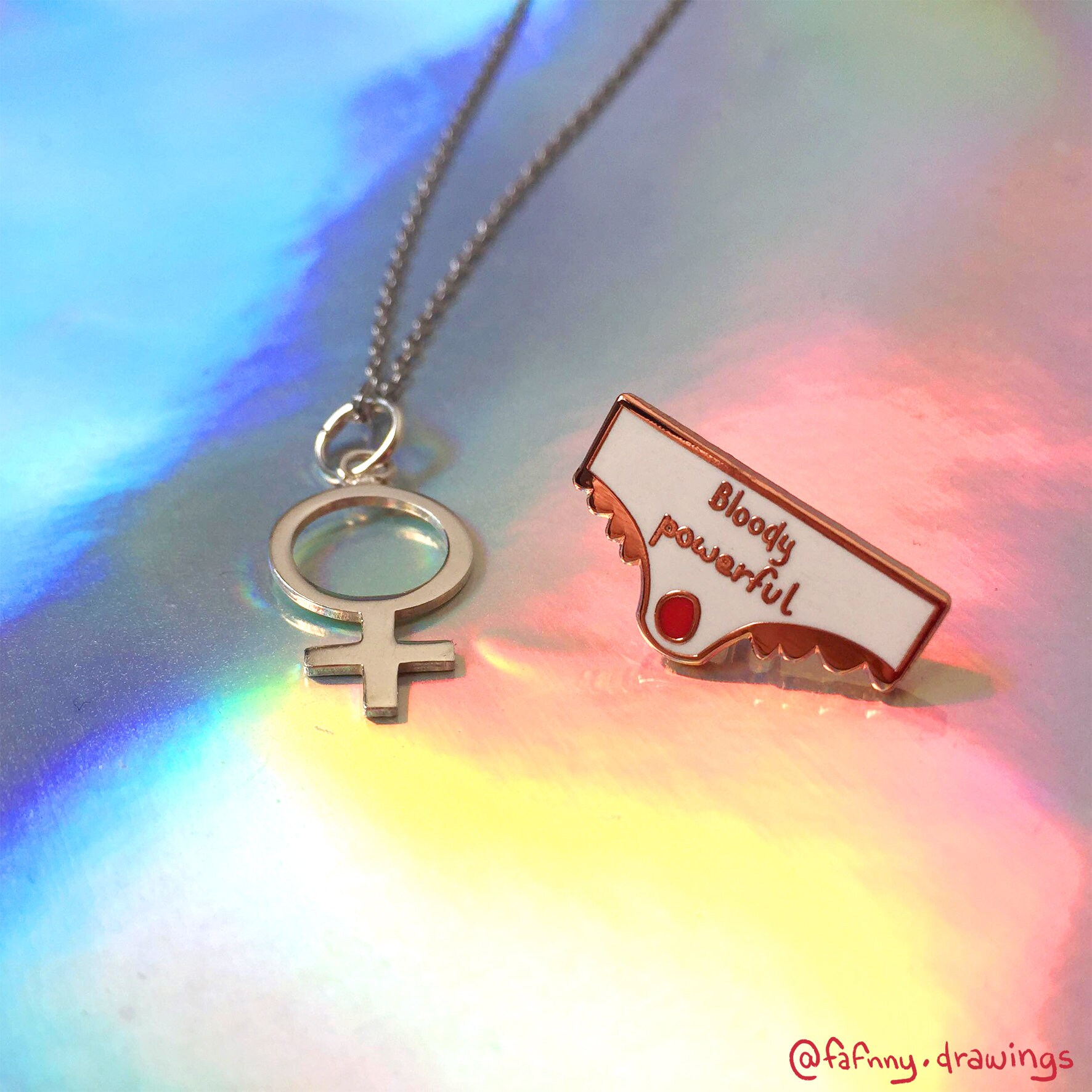 Bloody Powerful Enamel Pin Feminist Enamel Pin Panty Pin - Etsy