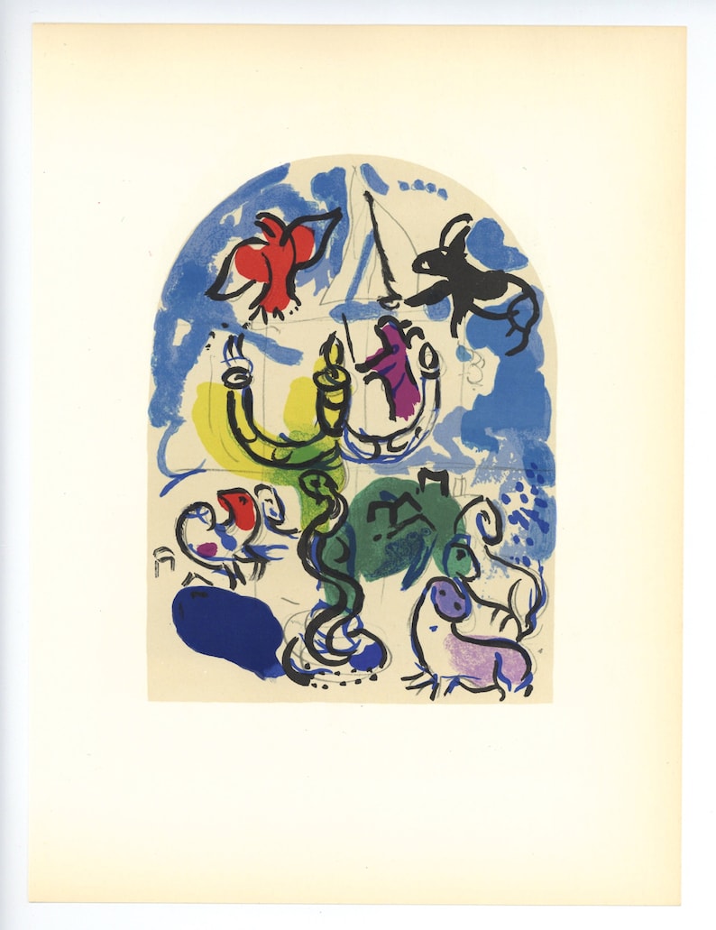 Marc Chagall Tribes of Israel Lithographs - Set of 12 Works - Etsy
