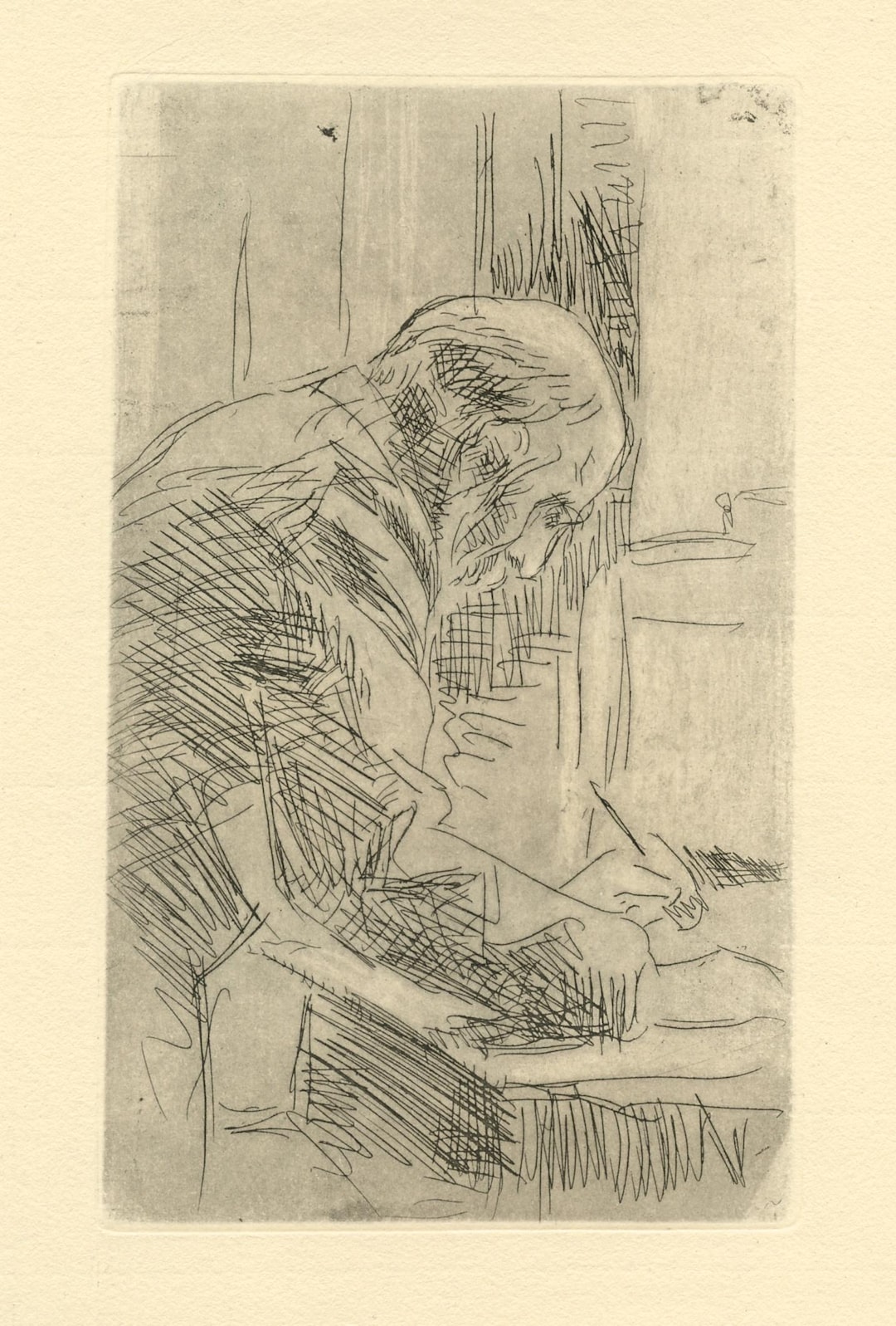 Pierre Bonnard Original Etching "le Graveur" - Etsy