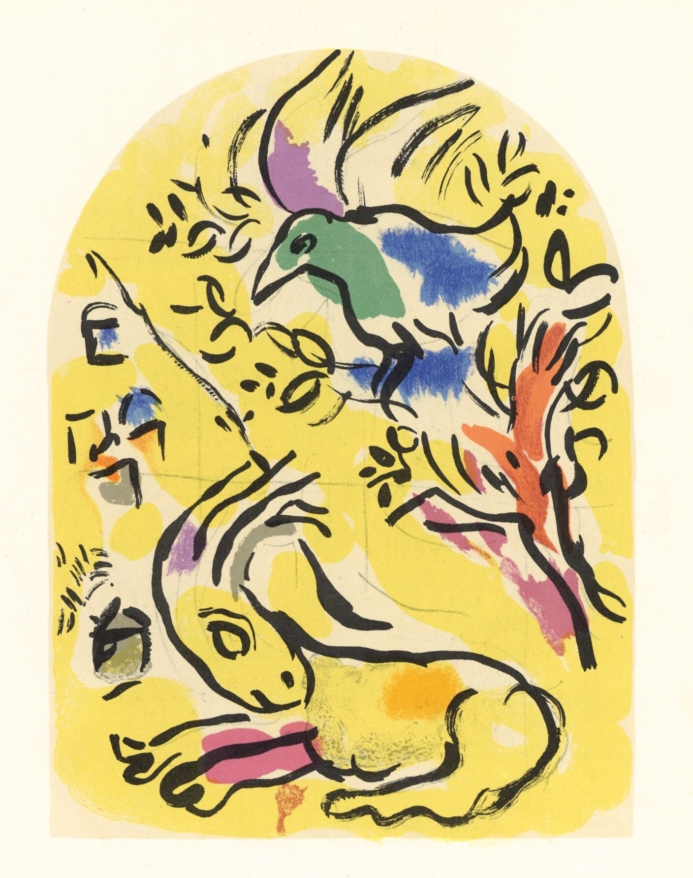 Marc Chagall tribe of Naphtali Jerusalem Windows - Etsy