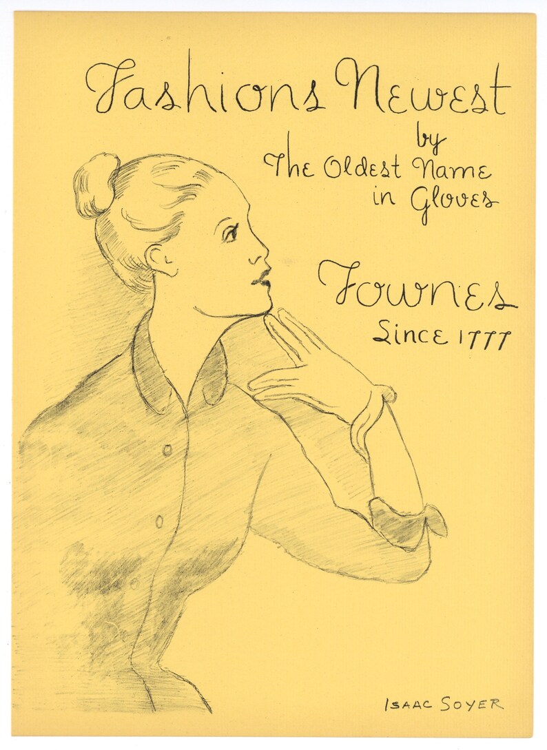 Isaac Soyer Original Lithograph - Etsy