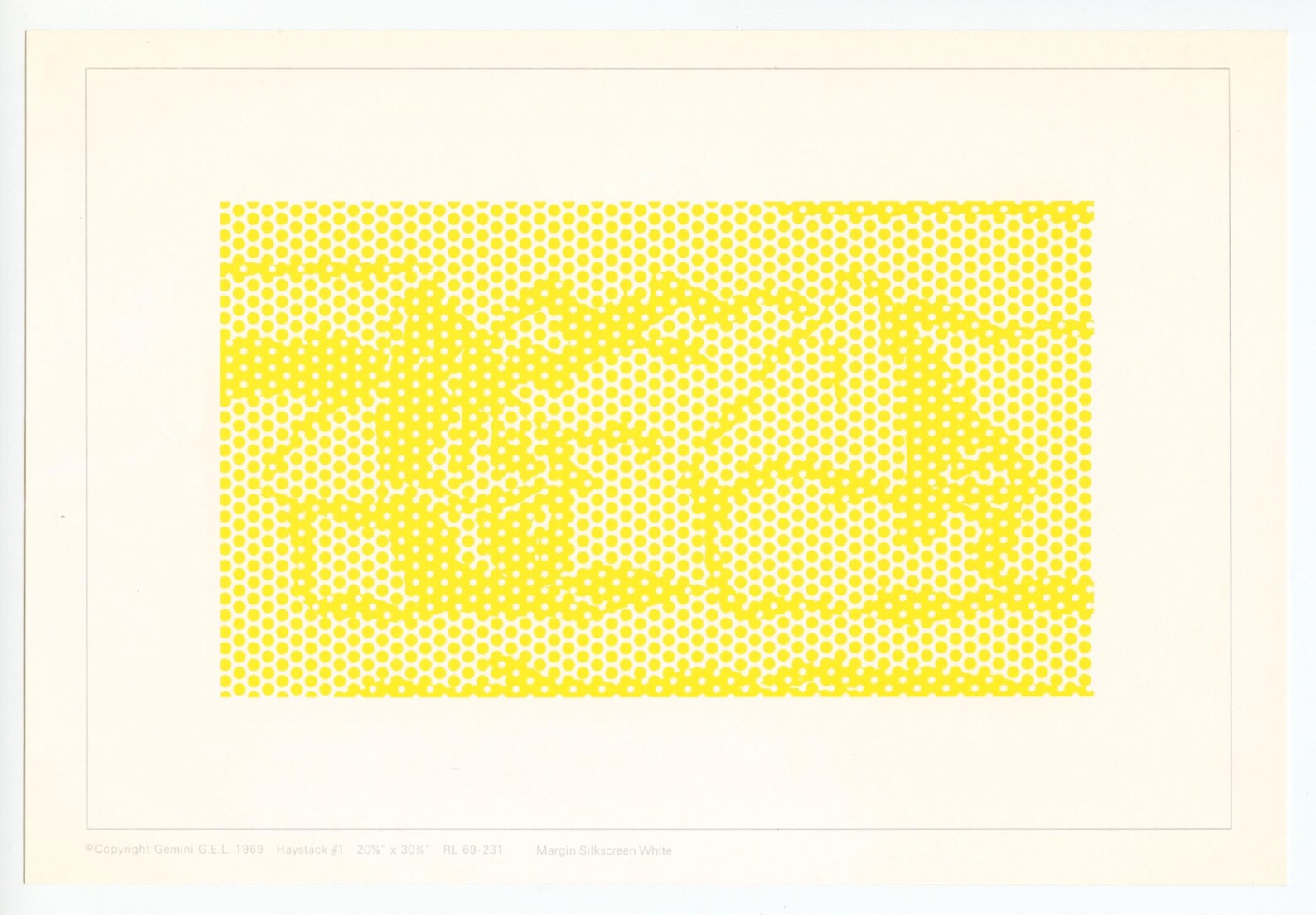 Roy Lichtenstein haystack 1 Lithograph - Etsy