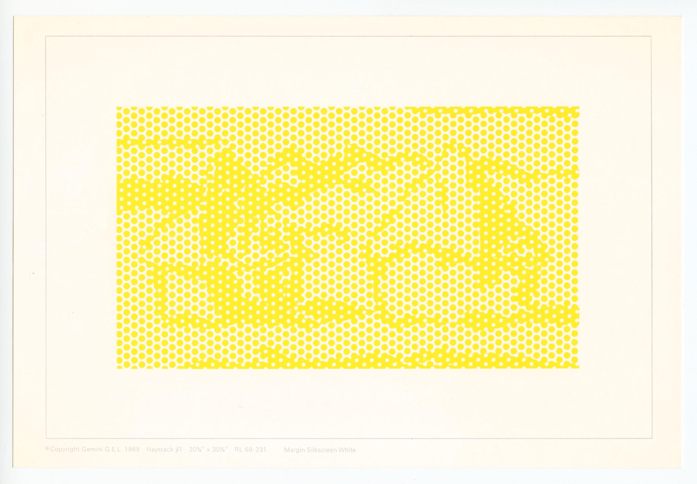 Roy Lichtenstein haystack 1 Lithograph - Etsy