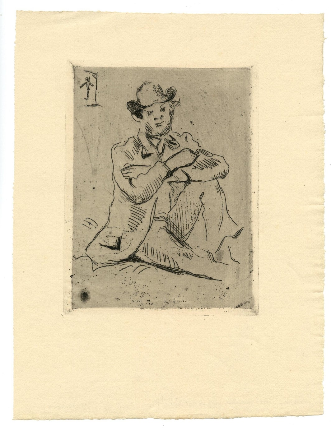 Paul Cezanne Original Etching "guillaumin Au Pendu" - Etsy