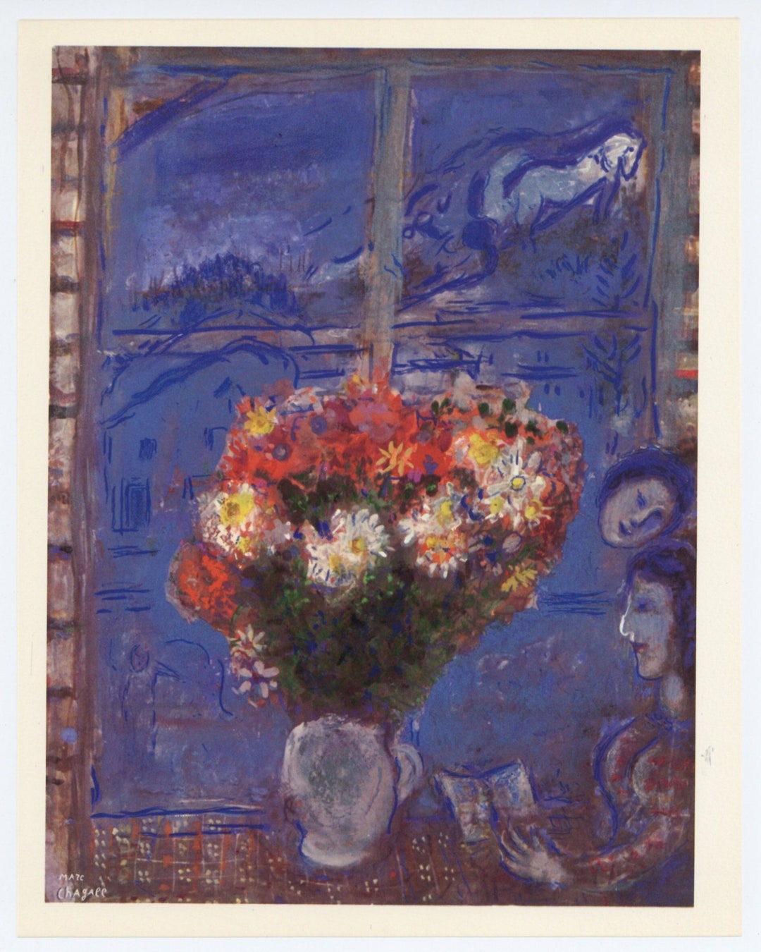Marc Chagall woman at a Window - Etsy