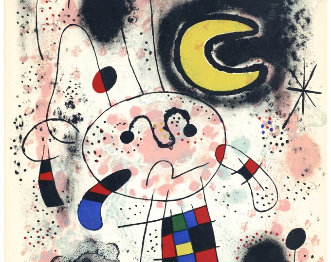 Joan Miro Original Lithograph, 1953 - Etsy