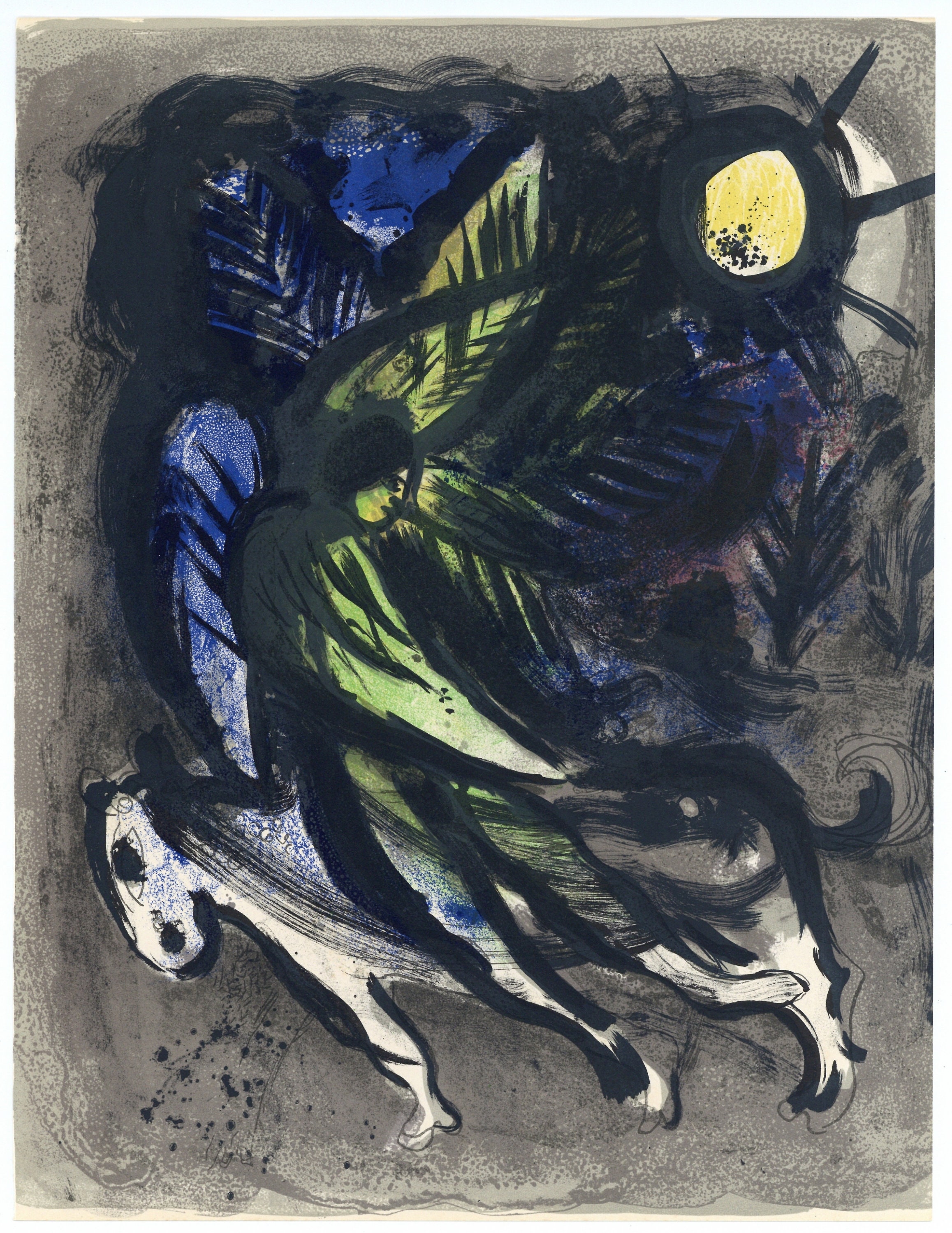 Marc Chagall "the Angel" Original Lithograph - Etsy