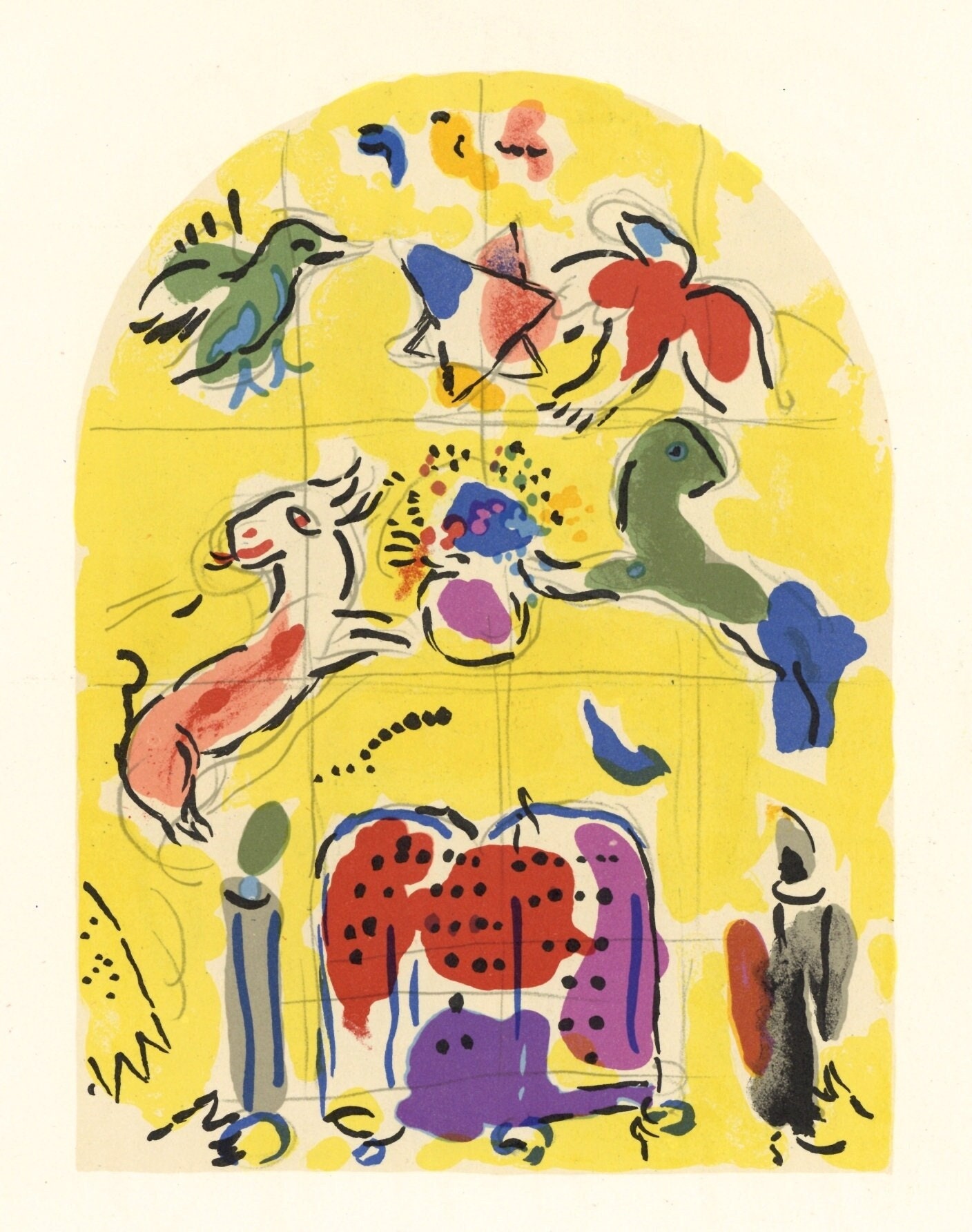 Marc Chagall tribe of Levi Jerusalem Windows - Etsy