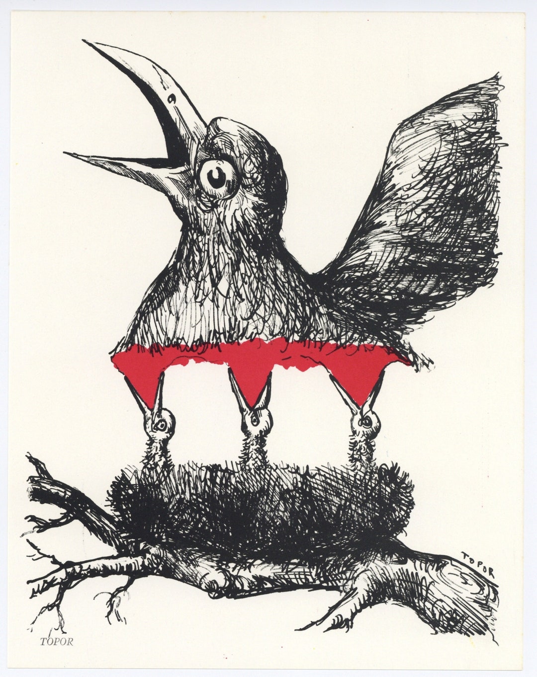 Roland Topor Original Lithograph - Etsy