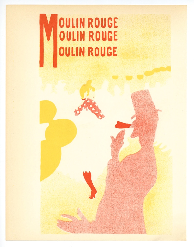 Toulouse-lautrec Lithograph Poster "moulin Rouge - La Goulue" Plus ...