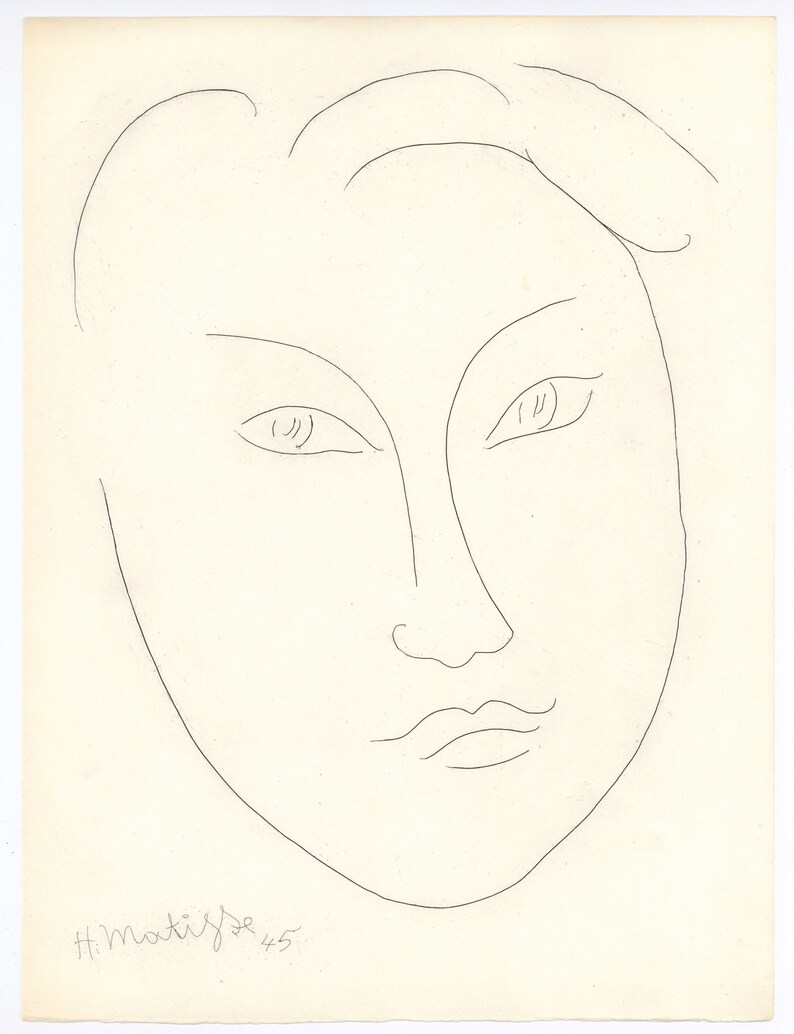 Henri Matisse Original Etching - Etsy