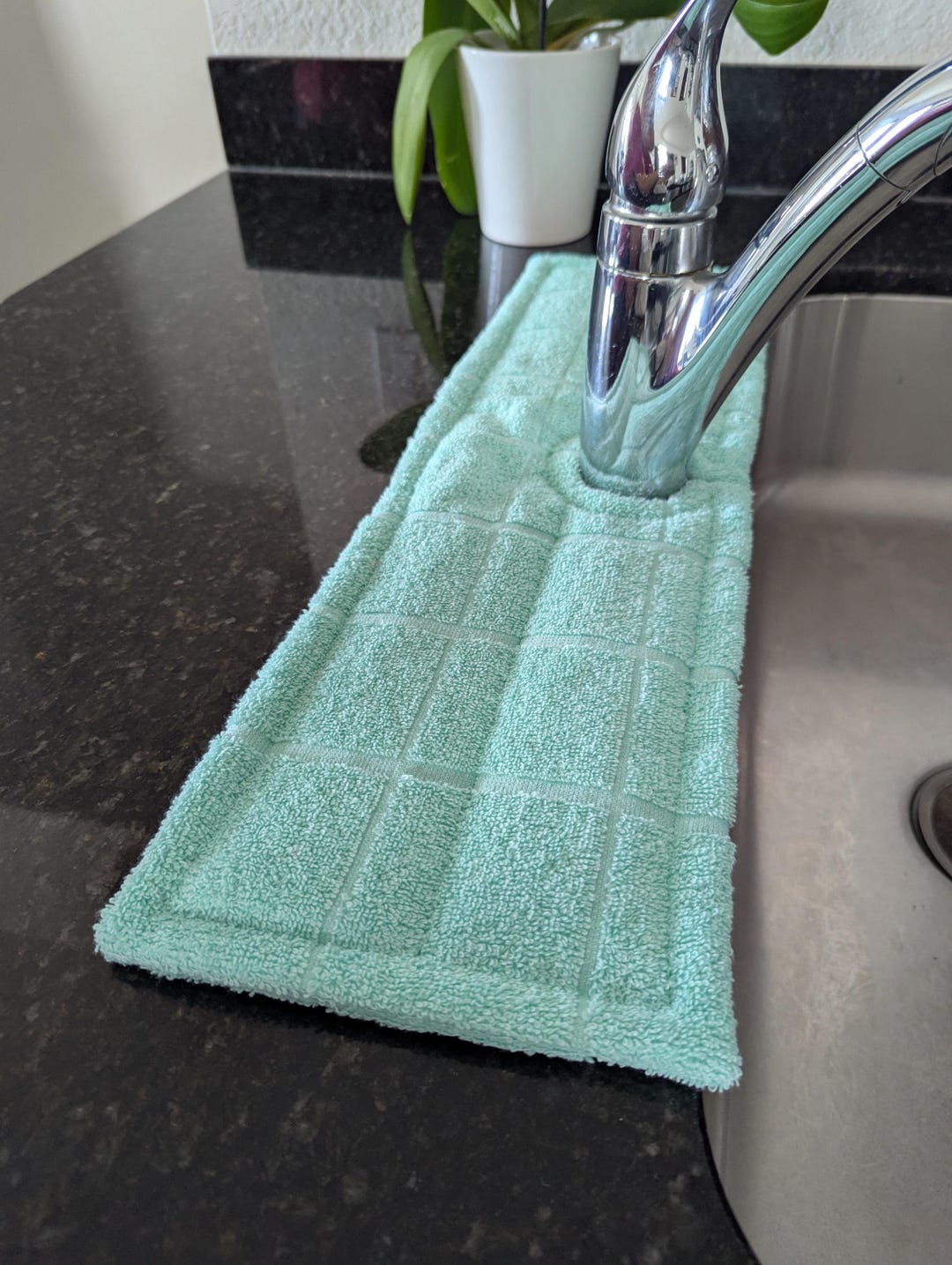 Drip Catcher/sink Drying Mat/splash Mat - Home or RV - Aqua/seaglass ...