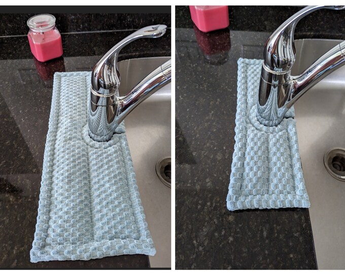 Drip Catcher/sink Drying/splash Mat - Long - Baby Blue - Two Sizes ...