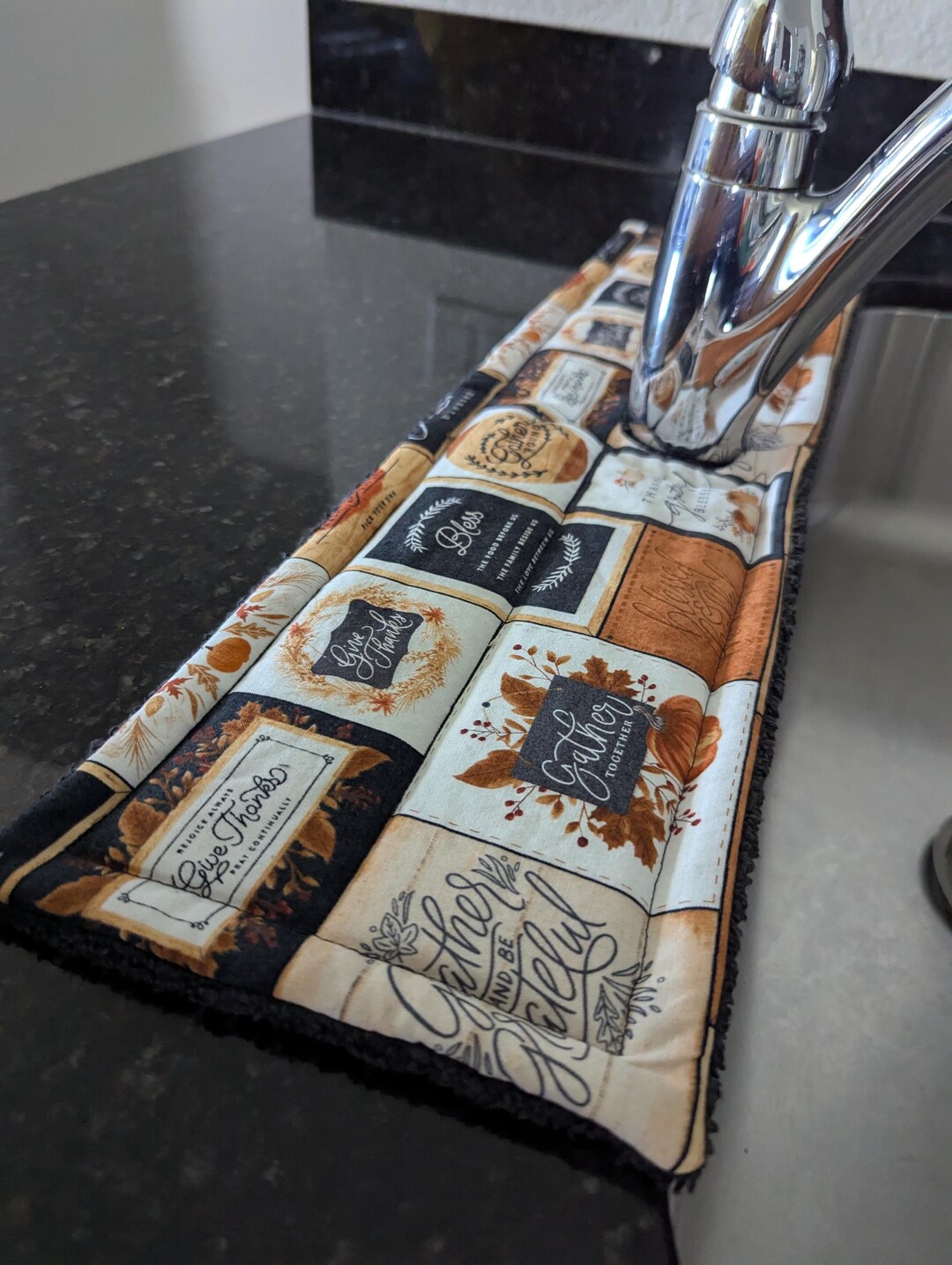 Drip Catcher/sink Drying Mat - Long - Thanksgiving - 24 by 6 1/2 In ...