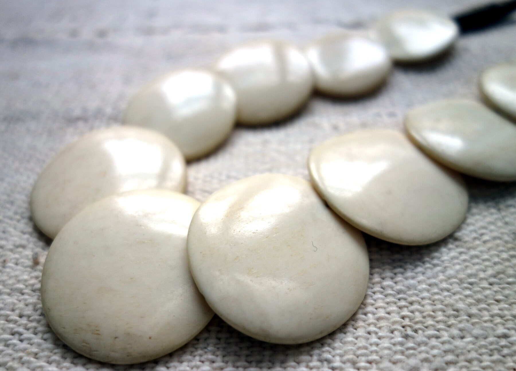 Necklace With Bone Disc Beads From Kenia - Etsy Ireland