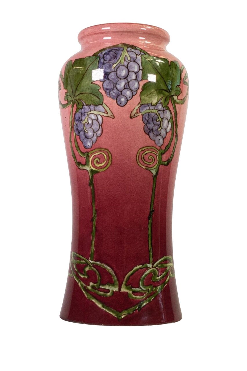 DOULTON Lambeth Faience ART NOUVEAU Style Vase. Pink. Circa 1905. - Etsy