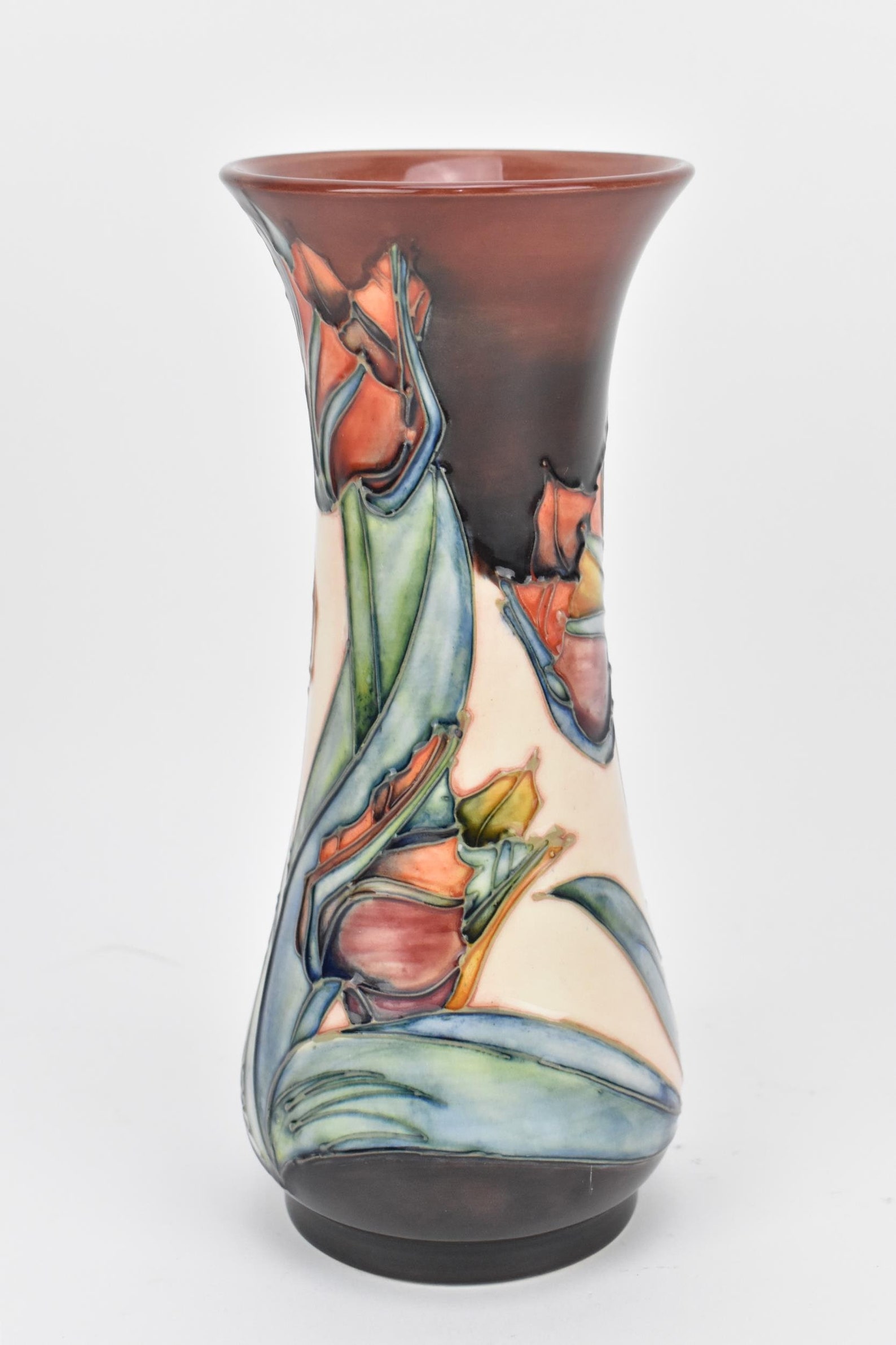 REFINED Art Nouveau Style MOORCROFT POTTERY Vase Designed by Sally ...